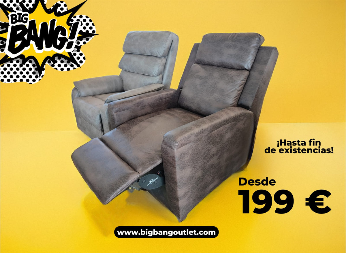 Butacas en Big Bang Outlet a precios explosivos